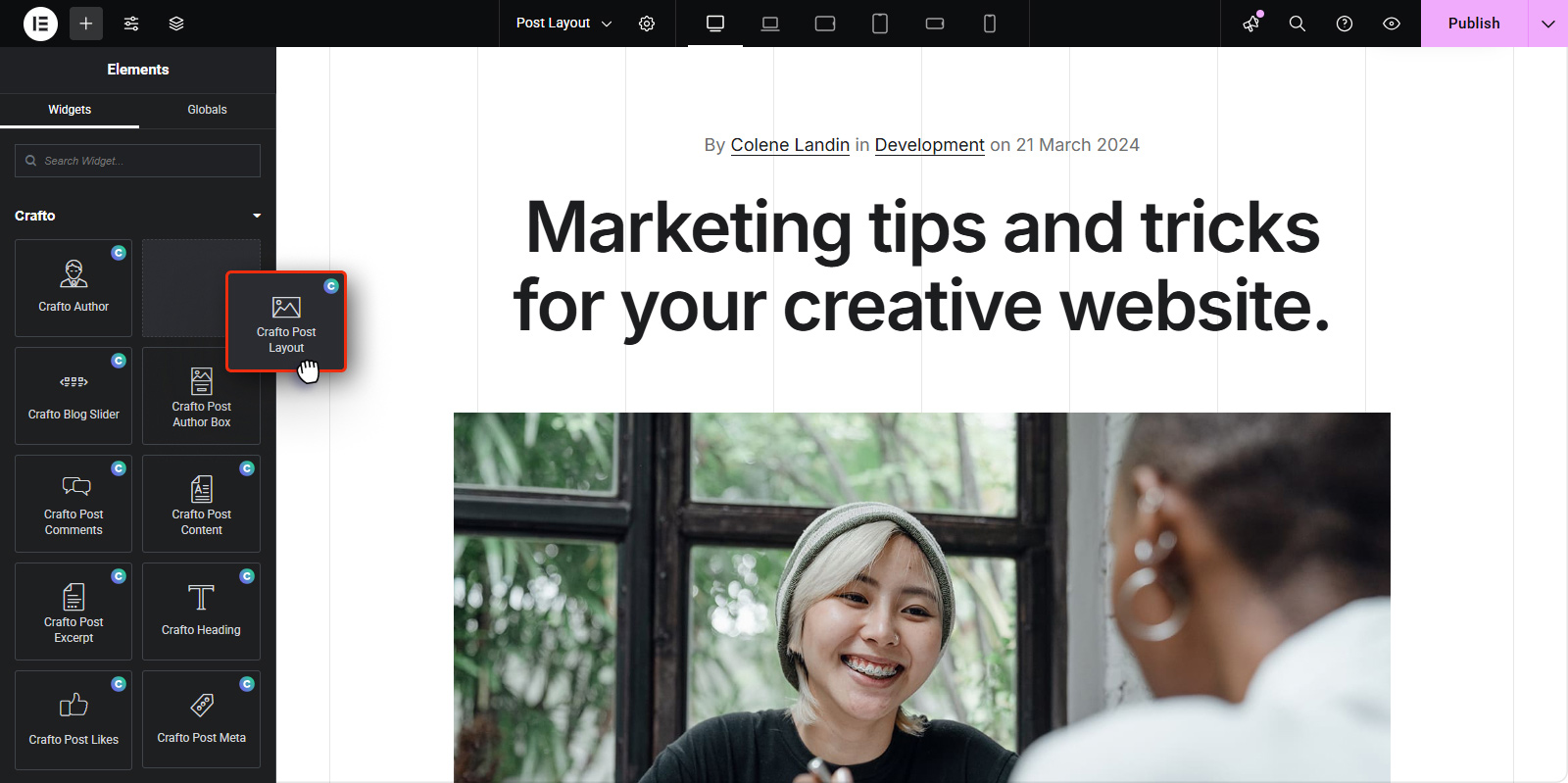 Post Layout – Crafto Documentation
