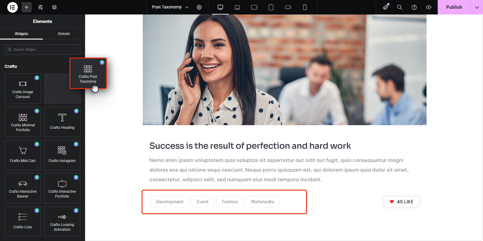 Post Taxonomy – Crafto Documentation
